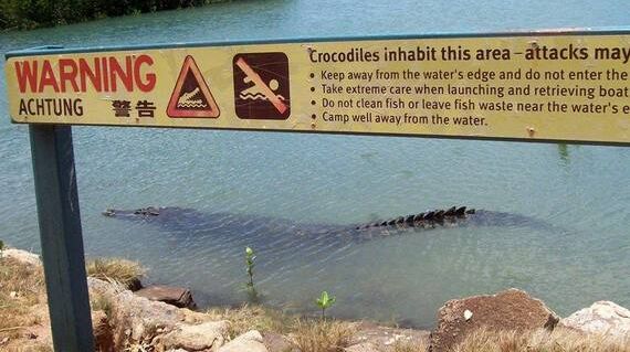 When crocodile warning signs get it right