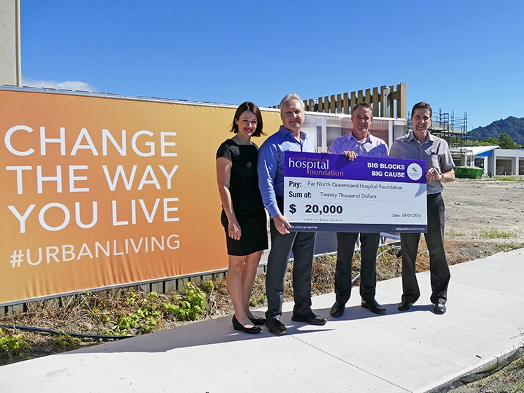 This is one big donation from the heart for local development firm